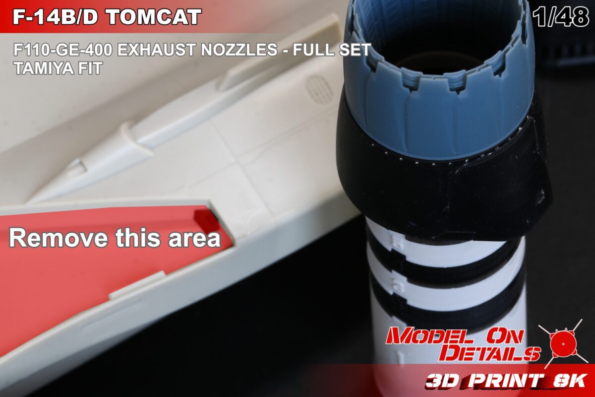 1/48 F-14 Exhaust nozzles FULL SET – TAMIYA